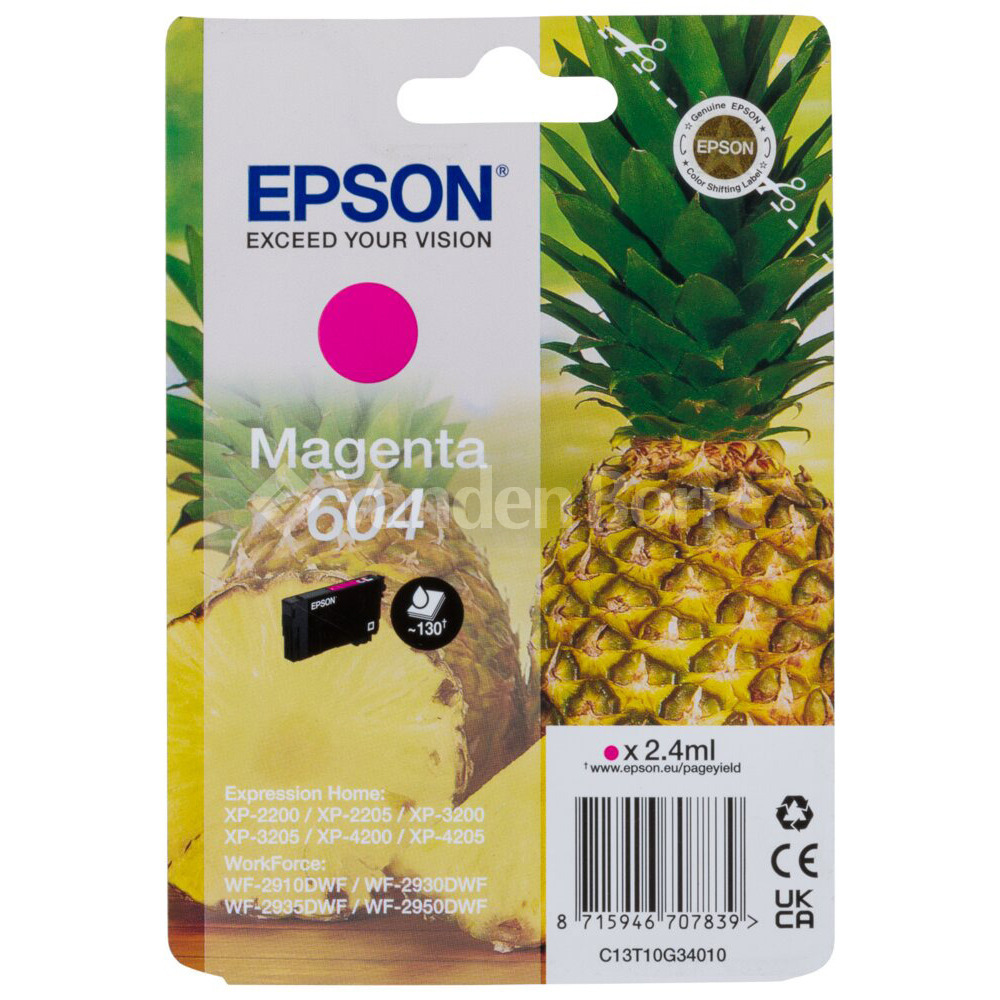 EPSON INKTCARTRIDGE 604 MAGENTA | Vanden Borre