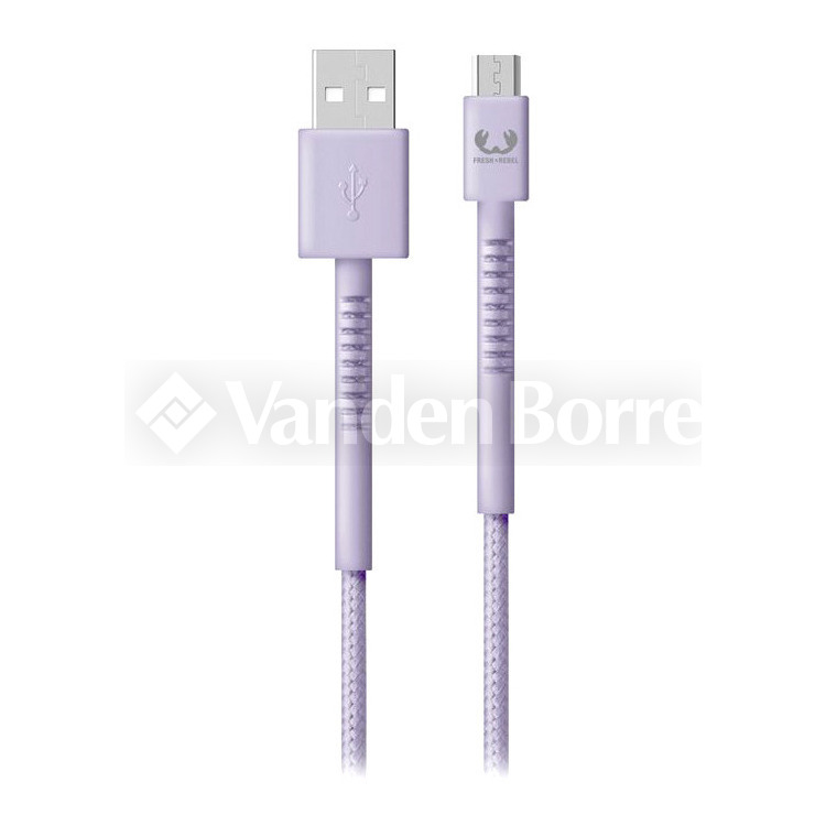 FRESH 'N REBEL USBA-MICRO CABLE LILAC | Vanden Borre