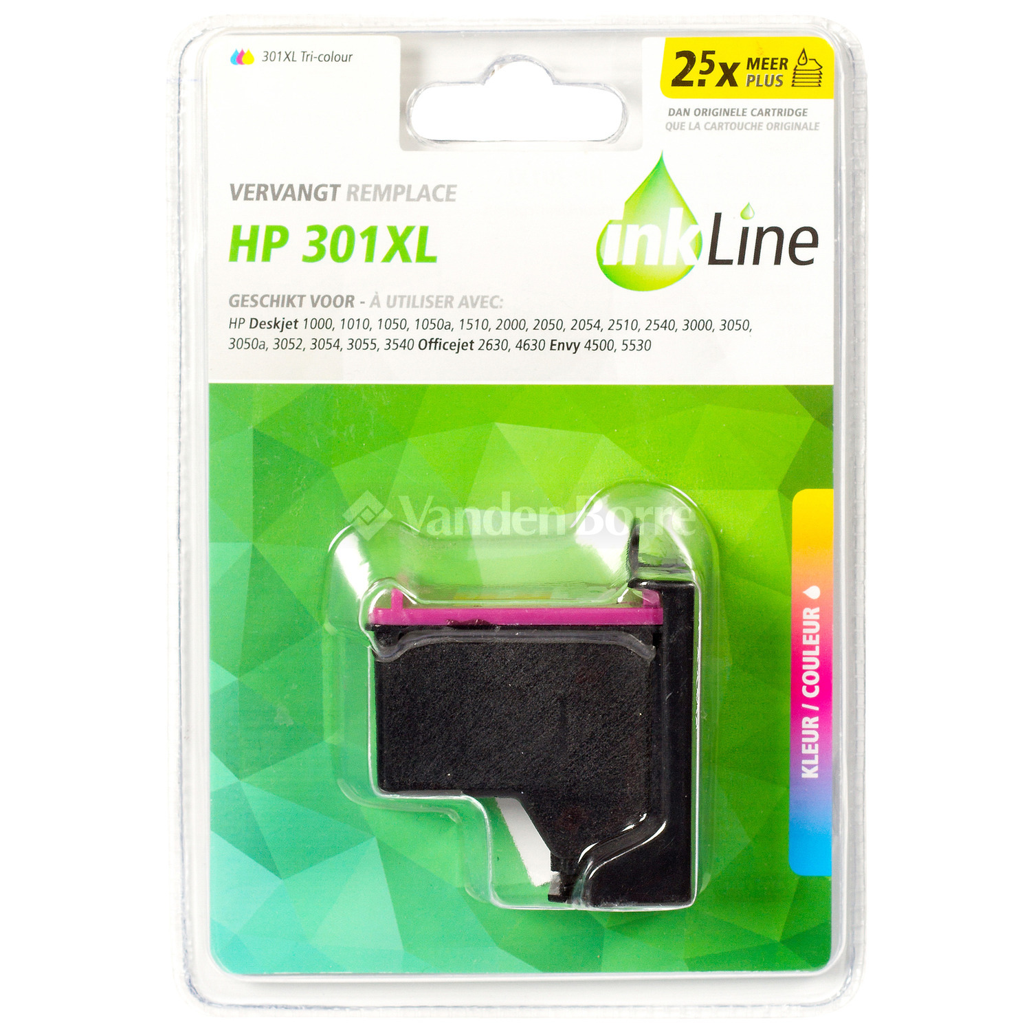 INKLINE INKTCARTRIDGE HP 301XL COLOR - HP Instant Ink | Vanden Borre