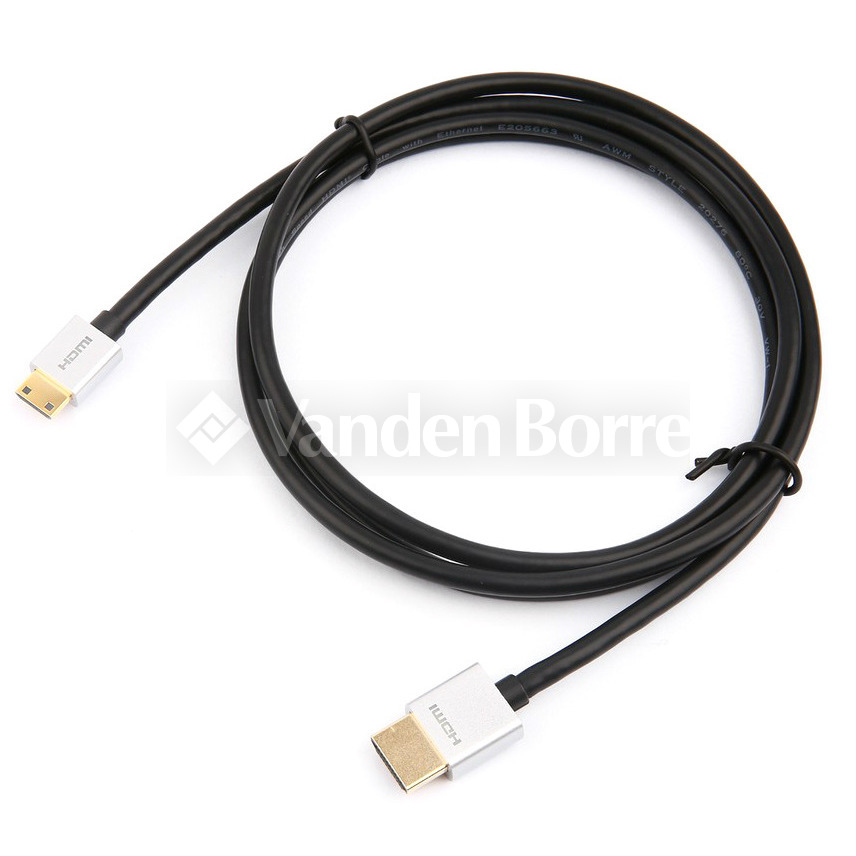 JVC MINI HDMI TO HDMI CABLE 1.5M GOLD | Vanden Borre