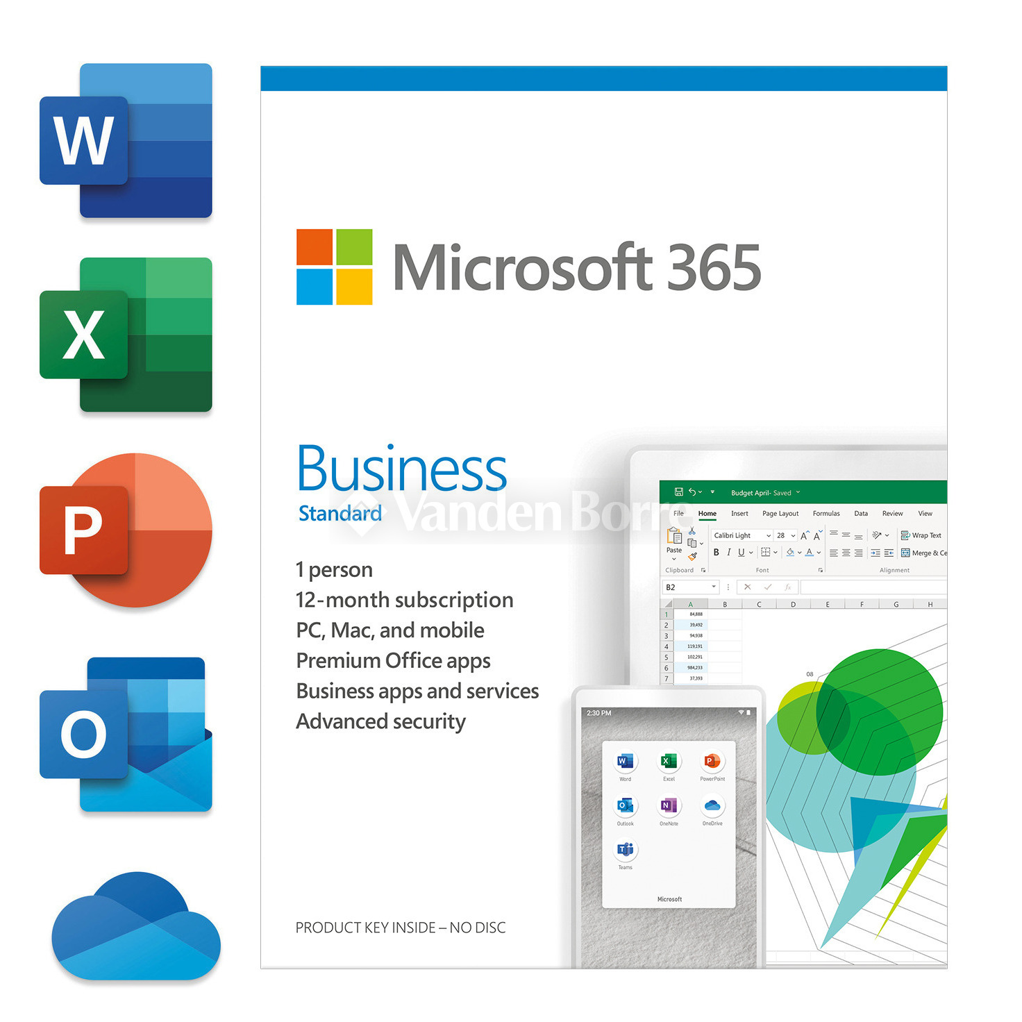 SOFTWARE MICROSOFT 365 BUSINESS STANDARD ENG | Vanden Borre