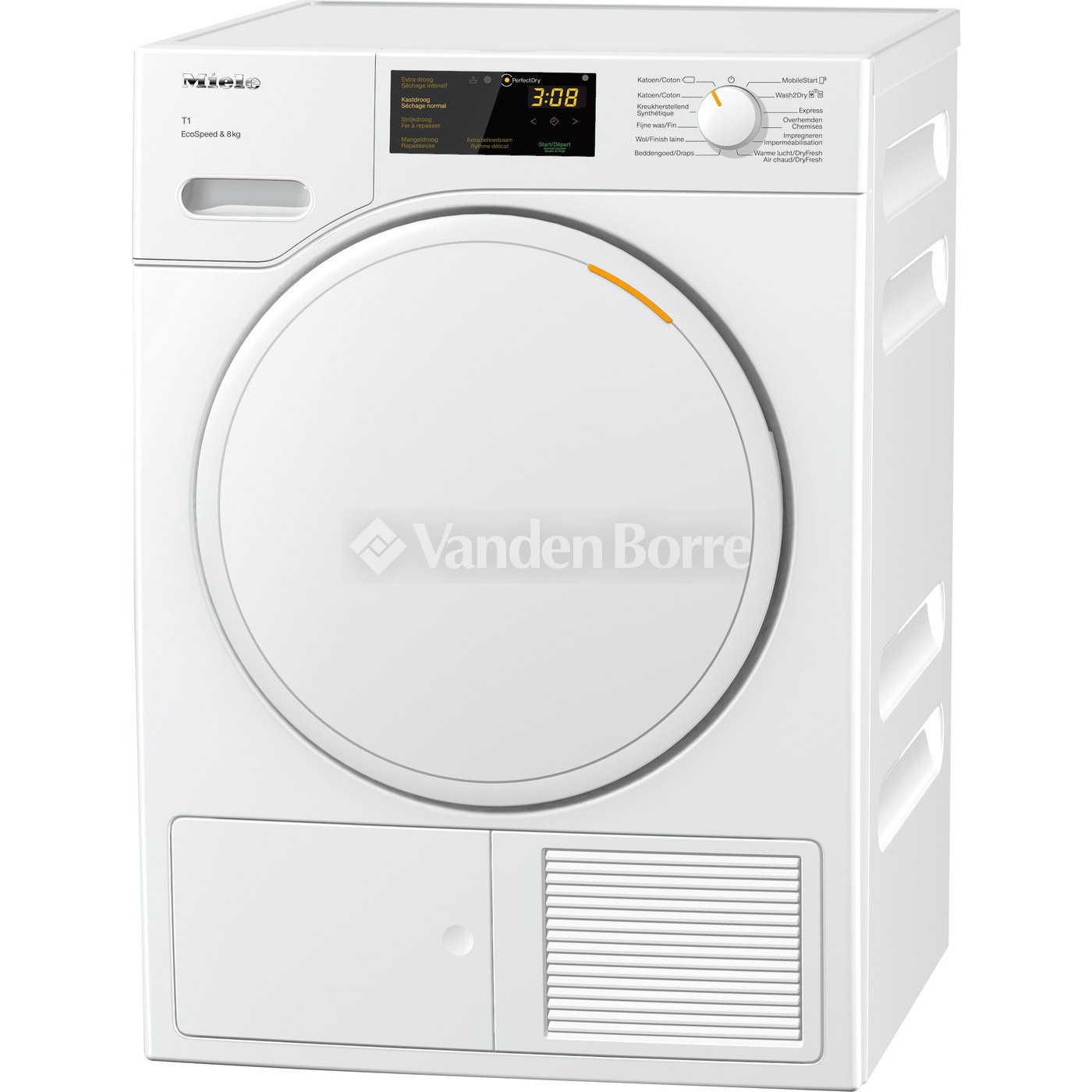 MIELE Wash2Dry & Ecospeed 8KG (TWC 560 WP) - DROOGKAST | Vanden Borre