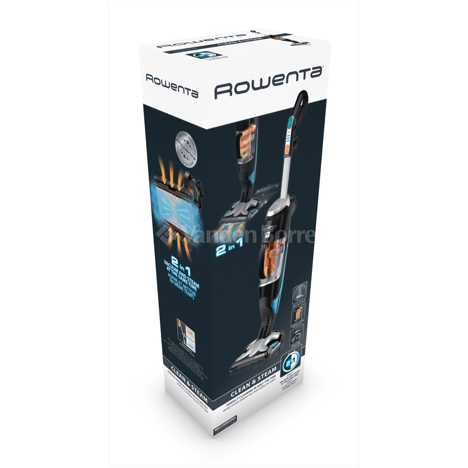 ROWENTA CLEAN & STEAM 2IN1 RY7535 bij Vanden Borre: gemakkelijk ...