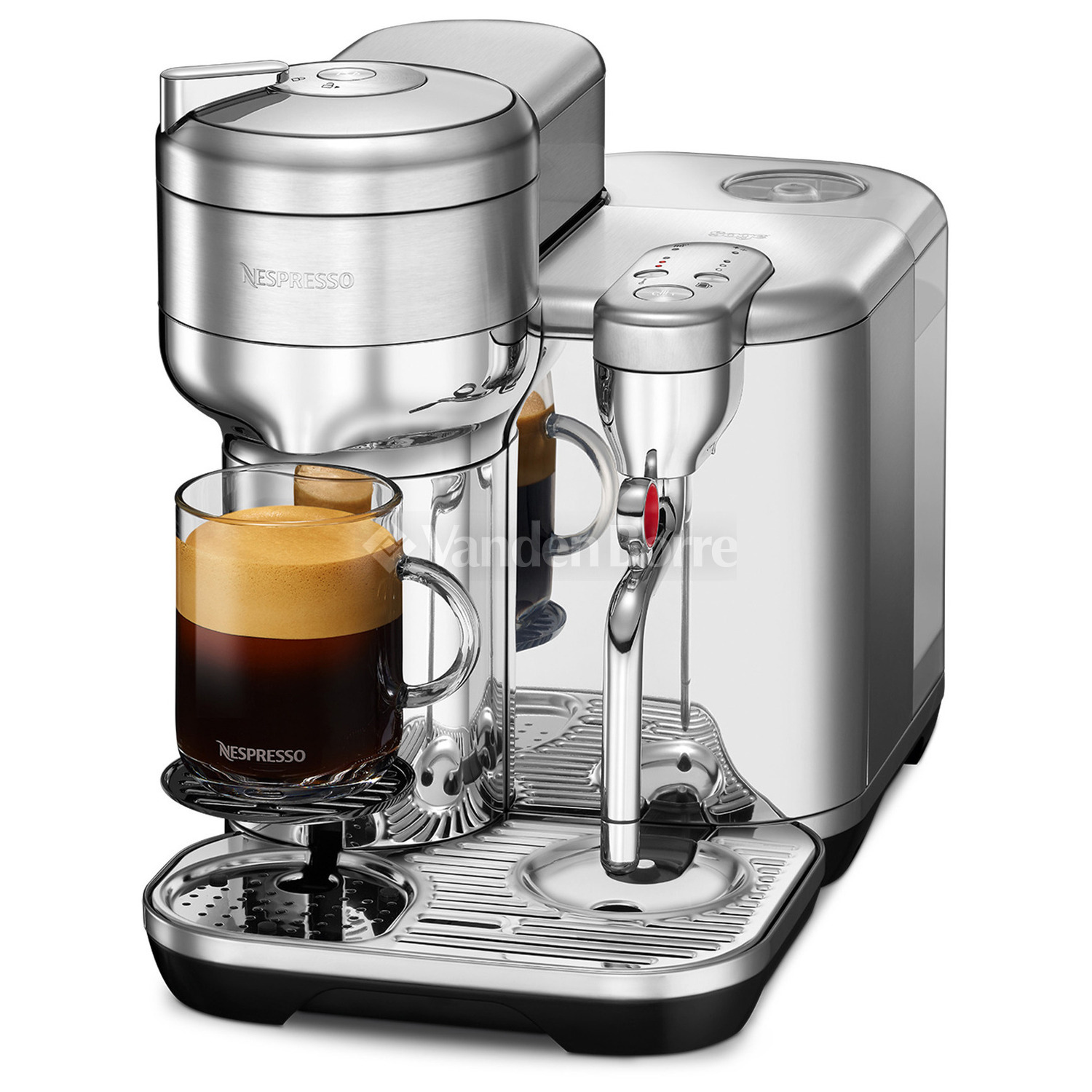 SAGE NESPRESSO VERTUO CREATISTA BRUSHED STAINLESS STEEL | Vanden Borre