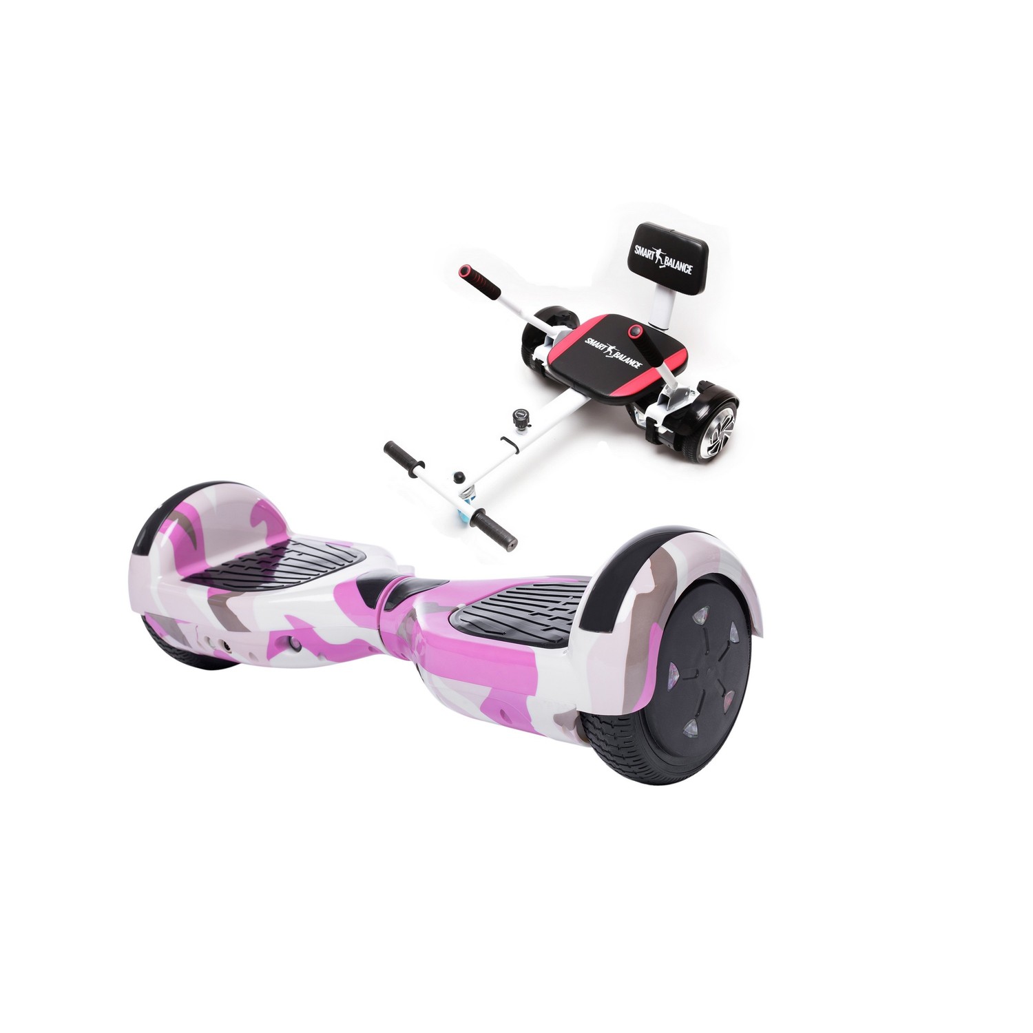 Smart Balance Paquet Hoverboard Go Kart, Regular Camouflage Pink 6.5 ...