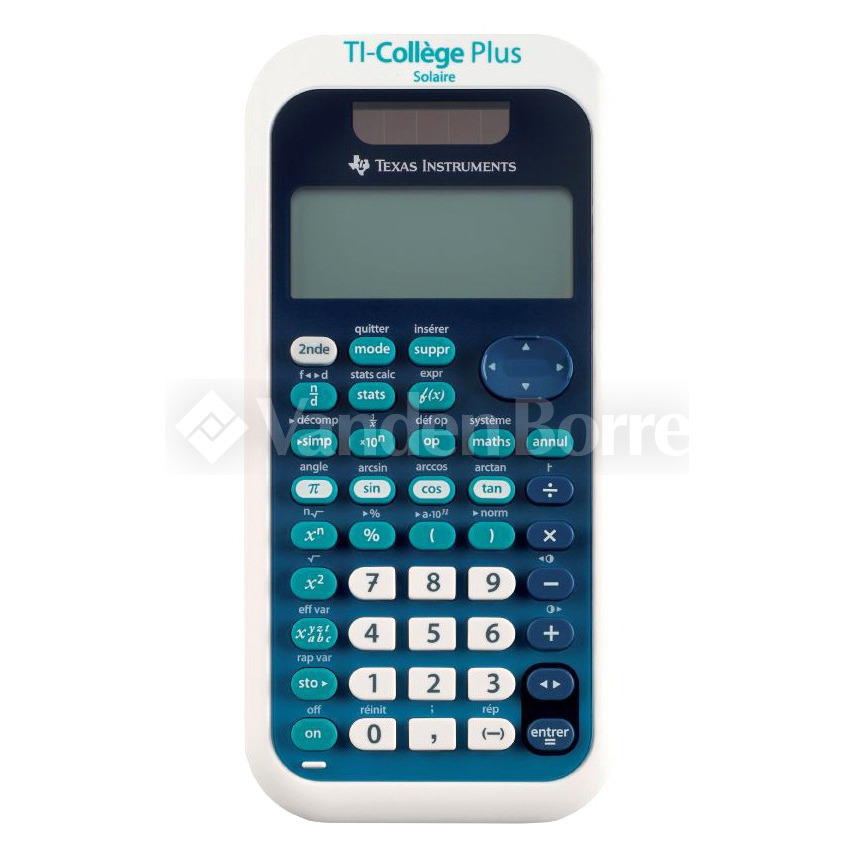 CALCULATRICE TEXAS INSTRUMEN TI-COLLEGE PLUS FR | Vanden Borre