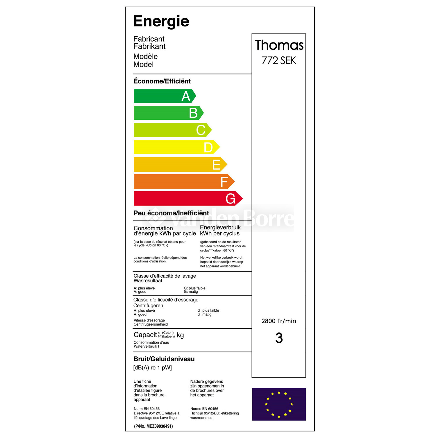 THOMAS 772 SEK bij Vanden Borre: gemakkelijk vergelijken en aankopen