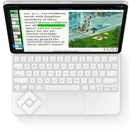 APPLE MAGIC KEYB IPAD PRO 12.9 AZERTY WHITE | Vanden Borre