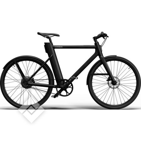 COWBOY ELEKTRISCHE FIETS CRUISER BLACK WITH RACK | Vanden Borre