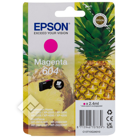 EPSON INKTCARTRIDGE 604 MAGENTA | Vanden Borre