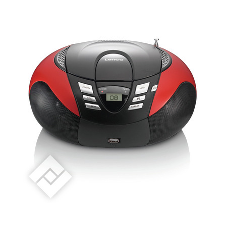 RADIO CD LENCO SCD-37 USB RED | Vanden Borre
