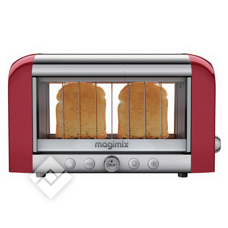 GRILLE-PAIN MAGIMIX TOASTER VISION RED 11540 | Vanden Borre