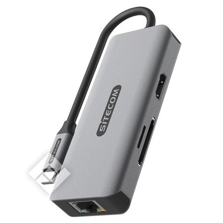 SITECOM 6IN1 USB-C LAN MULTI ADAP | Vanden Borre